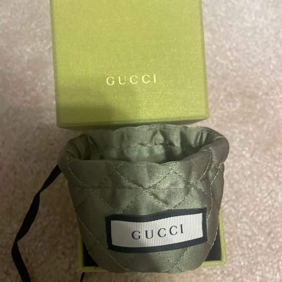 Gucci | Bags | Gucci Quilted Olive Pouch With Gift Box Project | Poshmark